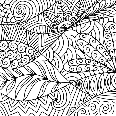 Fond Dornement Floral Doodle Dessiné à La Main Vecteur Premium