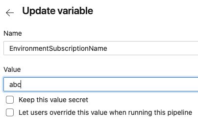 Cannot Use Parameter Variables For AzureSubscription In