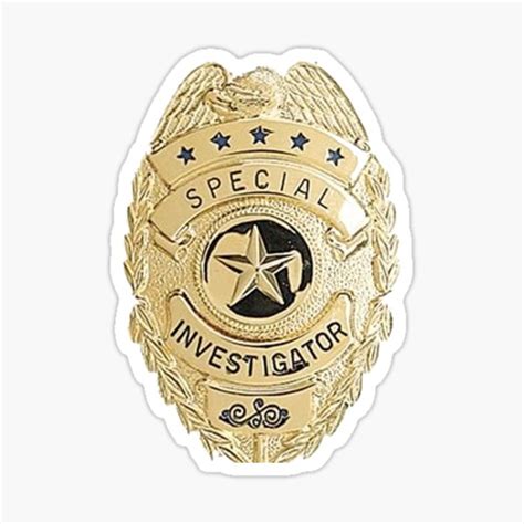 Special Investigator Sticker For Sale By Lawrence Baird Redbubble