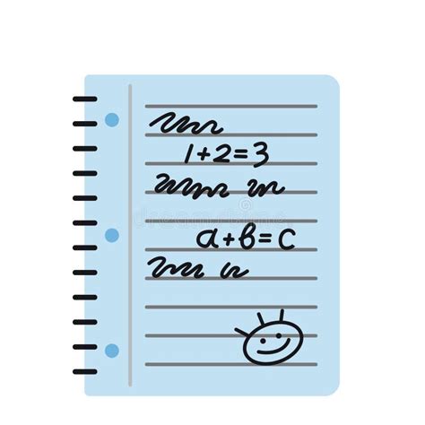 A Cute School Notepad With Notes Drawings And Scribbles Trendy Modern