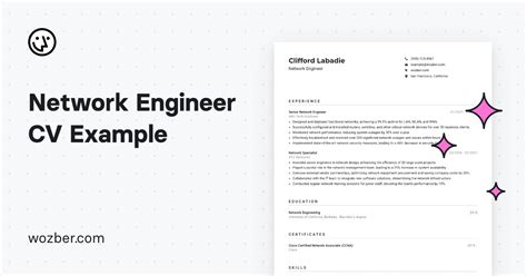 Network Engineer Cv Example