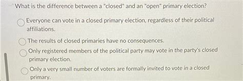Solved What Is The Difference Between A Closed And An
