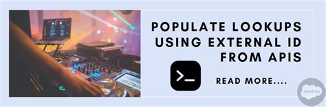Populate Lookups Using External Id From Apis Insights