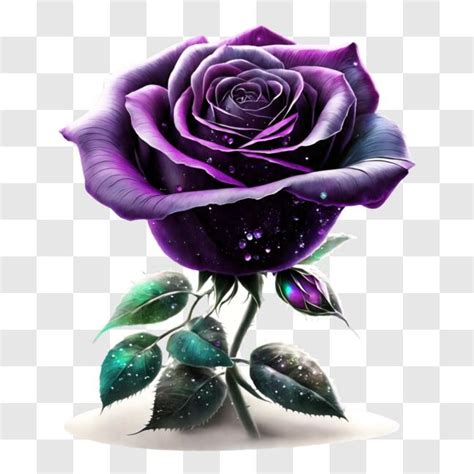 Download Beautiful Purple Rose Print For Home Decor Png Online