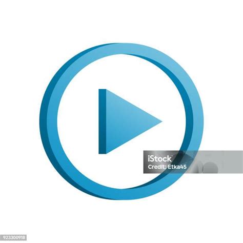 3d 재생 아이콘 벡터 일러스트입니다 로열티 무료 이미지입니다 0명에 대한 스톡 벡터 아트 및 기타 이미지 0명 디자인