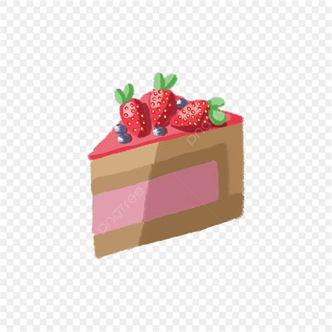 샌드위치 케이크 일러스트 딸기 녹색 잎 블루 베리 Png 삼각형 케이크 Png 일러스트 및 Psd 이미지 무료 다운로드