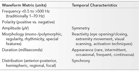 Normal Adult EEG Thoracic Key