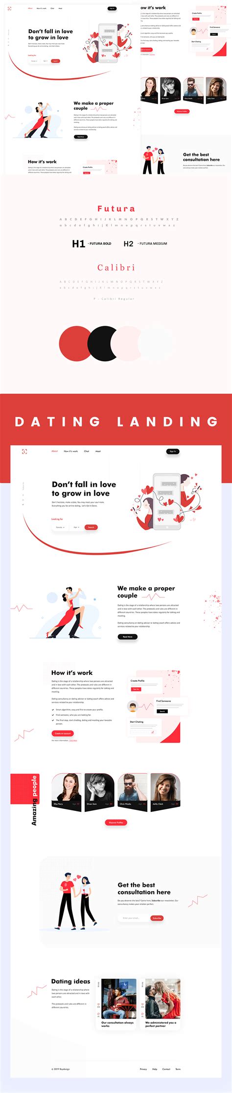 Love Dating Site Landing Page Design On Behance