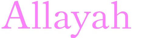 Allayah Name For Girls Uk Baby Names