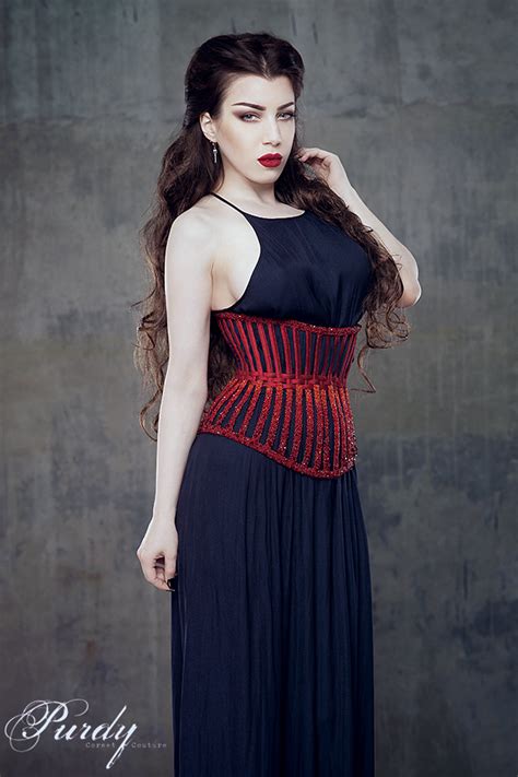 Corset Purdy Model Threnody In Velvet Photographer