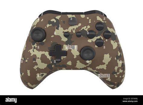 Realistic Video Game Controller Isolated On White With Clipping Path Stock Photo Alamy