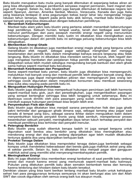 Manfaat Batu Blustin Pdf