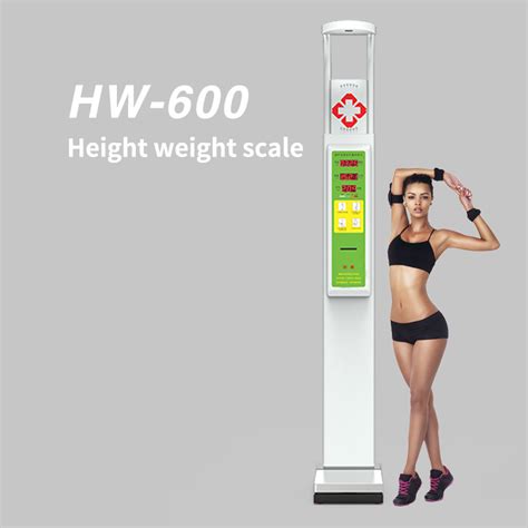Custom Logo High Accuracy Coin Operated Body Height Weight Scale For