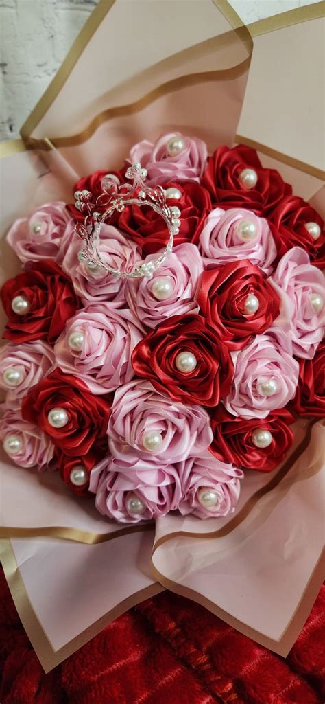 Eternal Rose Ribbon Bouquet 2 Dozen Roses Etsy In 2024 Ribbon