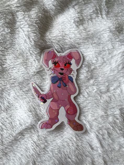 Fnaf Glitchtrap And Vanny Holographic Stickers Etsy