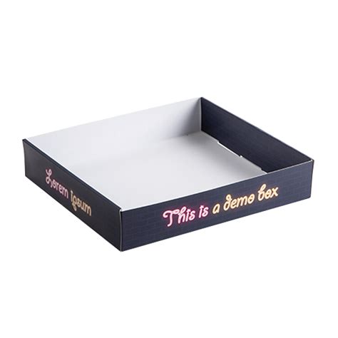Self Assemly Tray With 3 Inside Flaps Packly Store