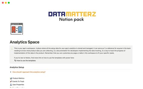 Tracking Plan For Product Analytics Notion Template