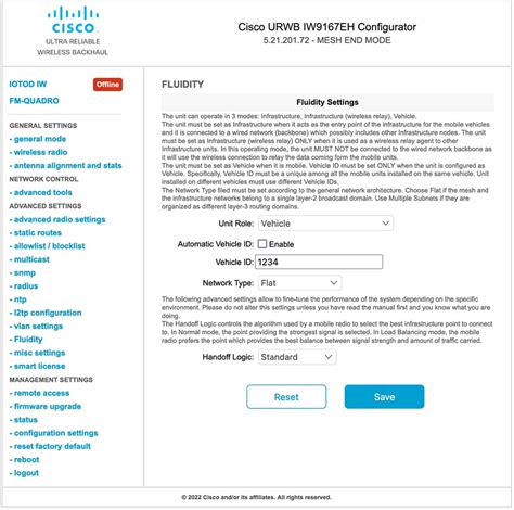 Cisco Catalyst IW E Heavy Duty Access Point Cisco Ultra Reliable Wireless Backhaul Software