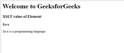 xslt element geeksforgeeks