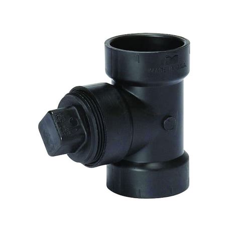 Mueller Streamline 1 12 In Abs Cleanout Tee 02997h The Home Depot