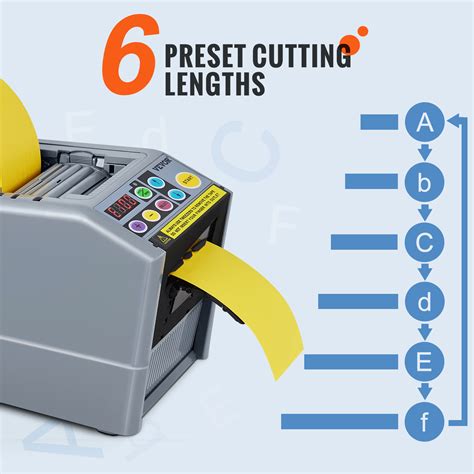 Vevor Automatic Tape Dispenser Self Adhesive Electric Tape Cutter 25