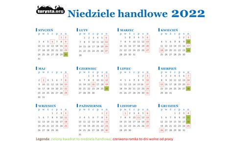 Niedziele Handlowe W Roku Kalendarz Turysta Org