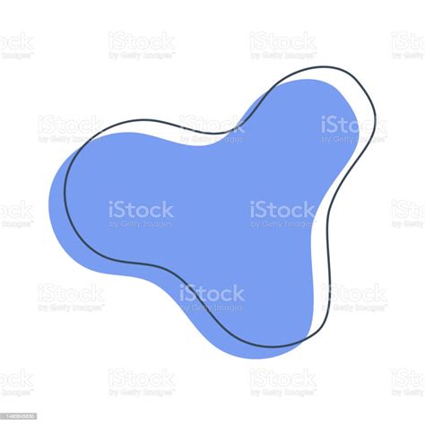 액체 추상 모양 격리된 플랫 벡터 배경 그림입니다 최소한의 곡선 디자인 기하학적 그래픽 요소 텍스트를 위한 장소입니다 벡터 그림 개념 모양에 대한 스톡 벡터 아트 및 기타