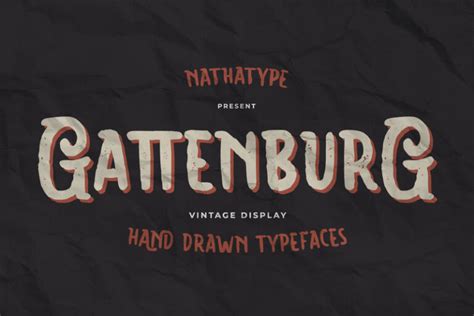 Gattenburg Display Font Natha Studio