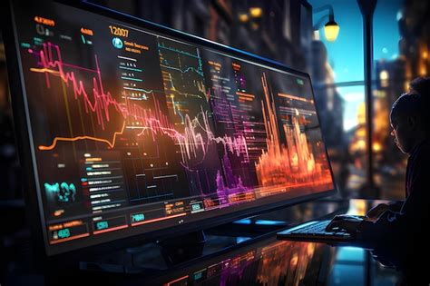 Premium Ai Image A Digital Representation Of Stock Market Charts And Data Visualizations