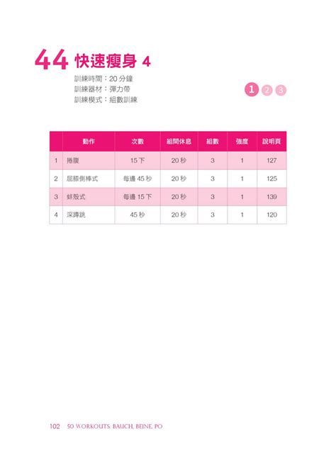 50組在家徒手健身腹腿臀計畫07 Hami書城。快讀