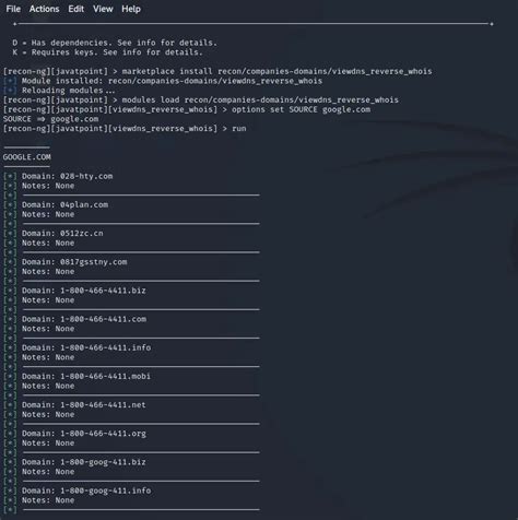 HERRAMIENTA DE RECOPILACIÓN DE INFORMACIÓN RECON NG EN KALI LINUX TUTORIAL DE KALI LINUX