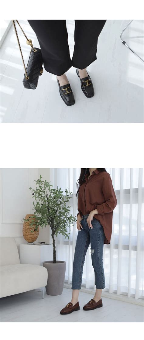 215 260 금장 여성 플랫폼로퍼 구두 단화 통굽 페니 키높이 수제화 가보시 로퍼 3 2cm