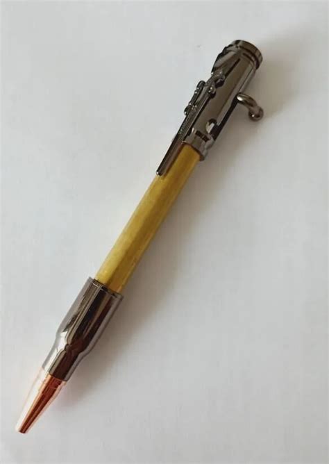 ₩4568에서 30 구경 소총 총 리볼버 볼트 액션 펜 키트 Diy 회전 빈 나무 뿔 헌터 수제 목공 펜 만들기 나무 터너를