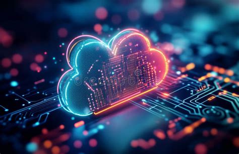 The Concept Of Cloud Computing Involves Digital Data Transfers Over The Internet Represented By