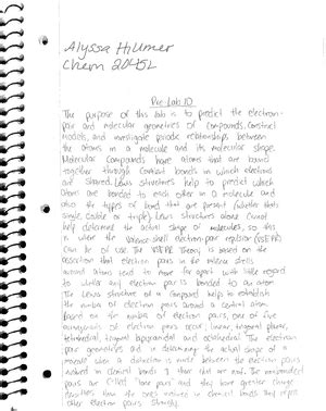 Lab 2 Separating A Mixture QAC LAB 2 SEPARATING A MIXTURE LAB REPORT C H M 2 0 4 5 L D R