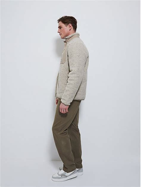 Khaki Straight Fit Stretch Chino Trouser Men George At Asda