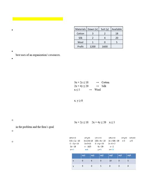 Module 1 2mansci Reviewer Pdf Mathematical Optimization Linear Programming