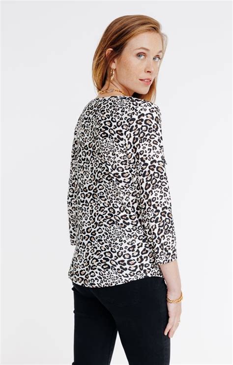Tee shirt imprimé léopard manches 3 4 15 00 Armand Thiery