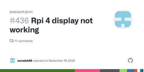 rpi 4 display not working · issue 436 · procount pinn · github