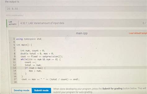 Solved Output Is Begin Tabular Ll Lab Actviity And