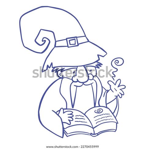 Wizard Chibi Magic Book Vector Illustration Stock Vector Royalty Free 2270455999 Shutterstock