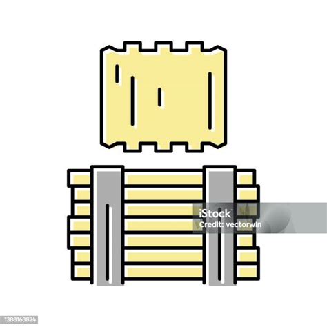 건물 하우스 색상 아이콘 벡터 일러스트를위한 목재 나무 재료 0명에 대한 스톡 벡터 아트 및 기타 이미지 0명 강철 건설 현장 Istock