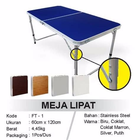 Jual Meja Lipat Koper Meja Lipat Portable Meja Lipat Koper Serbaguna