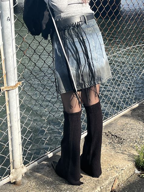 Kim9hope Whip Belt Set Denim Codibook