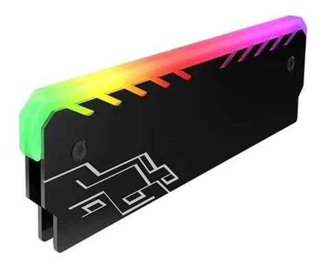 dissipador com led rgb para memoria ddr3 ddr4
