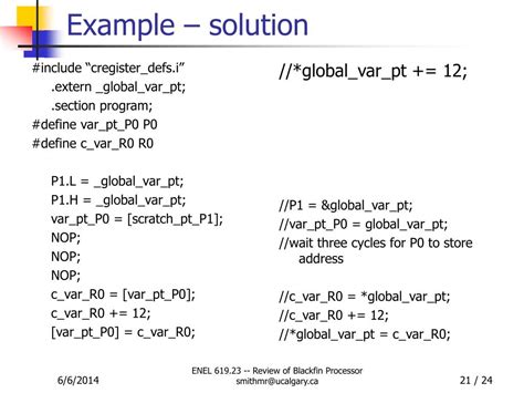 Ppt Overview Of Blackfin Processor Adsp Bf533 Memory Operations