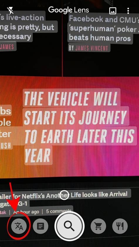 Traductor con CÁMARA por foto Inglés Español y más