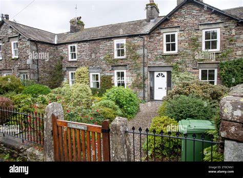 Grasmere Village Lake District National Park With Traditional Stone