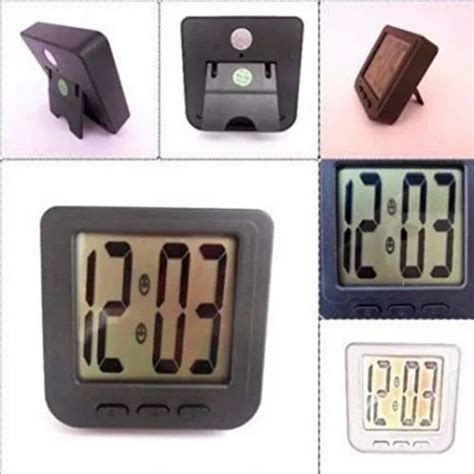 Black Plastic Lcd Digital Clock Size Dimension Small At Rs 60 Piece