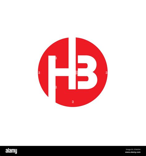 Alphabet Letters Initials Logo Hb Bh H3 H And B Stock Vector Image